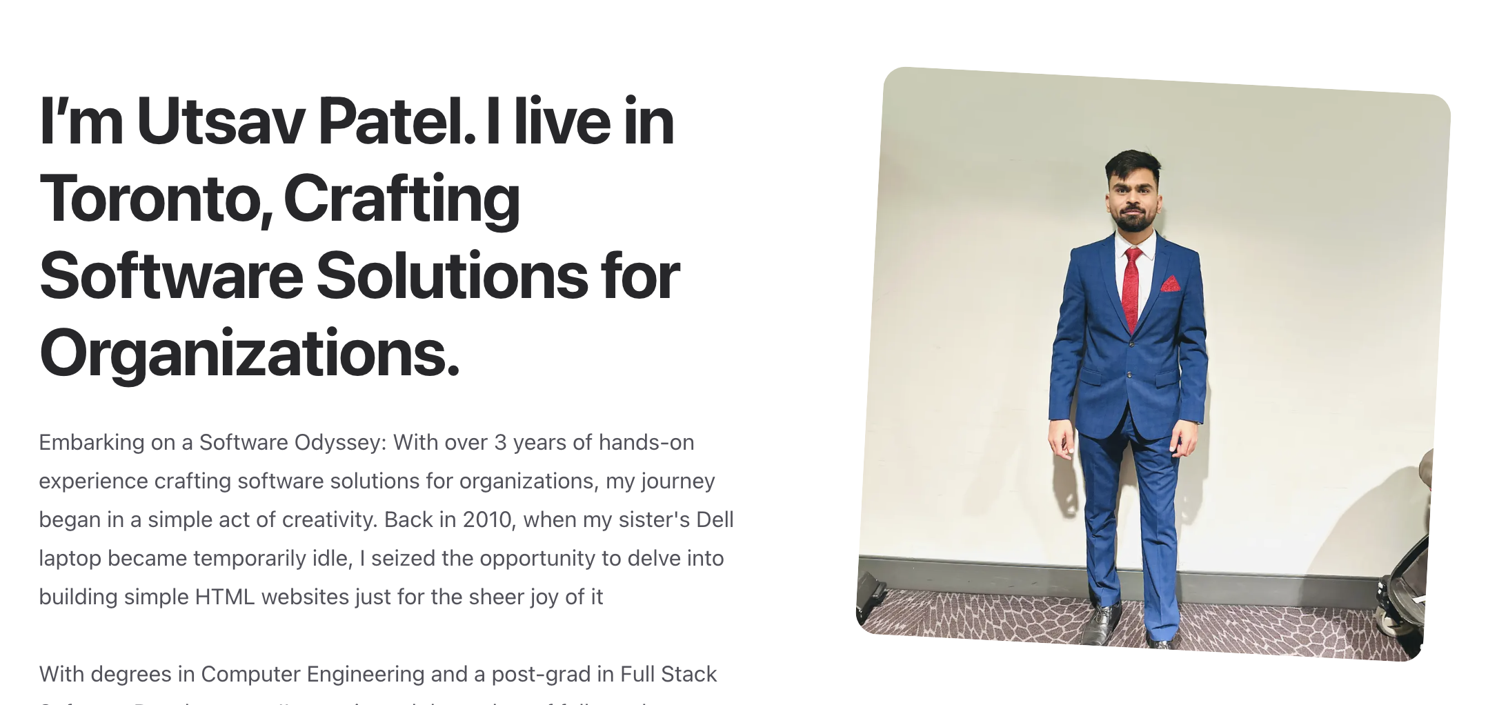 Experience - Utsav Patel